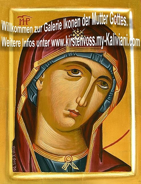 Arbeiten der Ikonenmalerin Kirsten Voss/Ikonen Mutter Gottes ...